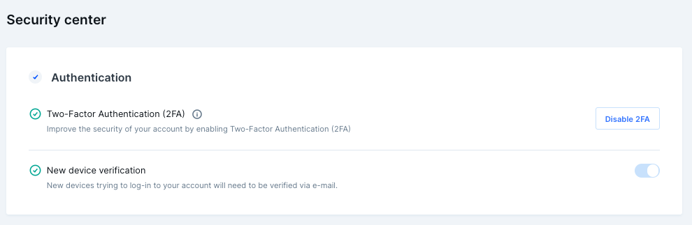 Two-Factor Authentication (2FA) – Bitvavo Help Center