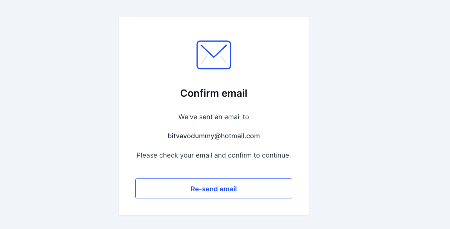 How do I verify my email address? – Bitvavo Help Center